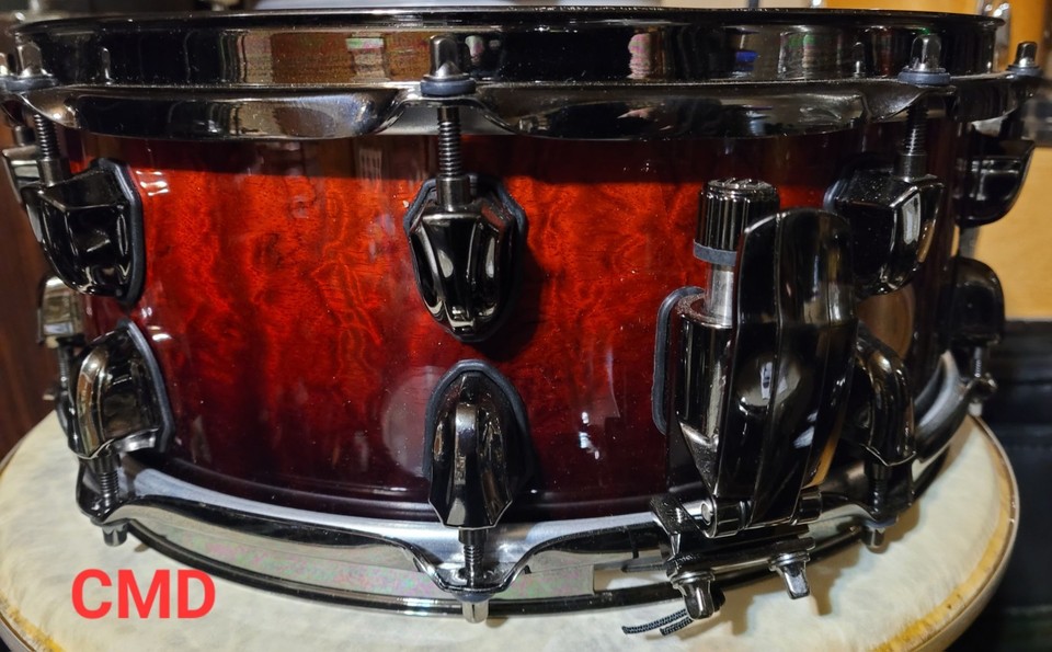 MAPEX SATURN 5.5X14 MAPLE/ WALNUT SNARE DRUM EXOTIC 10 LUG | eBay