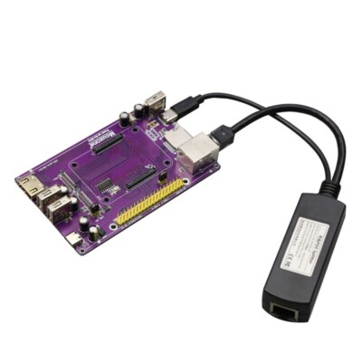 CM4 Mini IO Expansion Board (R3)+PoE Splitter Gigabit Ethernet for ...