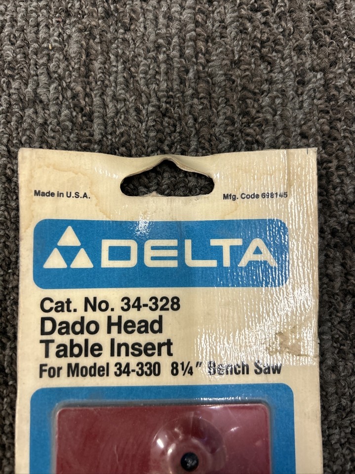 DELTA DADO INSERT 34-328 FOR 8 1/4'' BENCH SAW | eBay