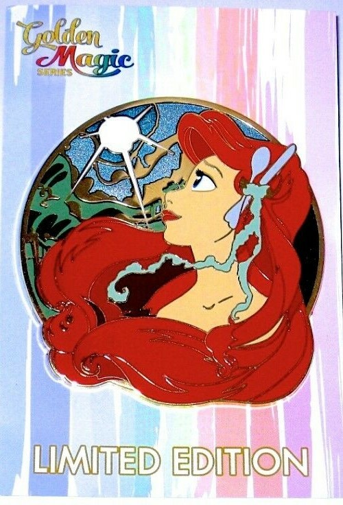 Ariel LE Jumbo Disney Pin Little Mermaid Princess Profiles Star Moon ...