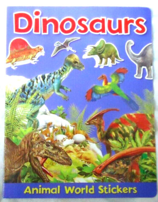 DINOSAURS ANIMAL WORLD STICKERS BOOK - PREHISTORIC !! - BRAND NEW | eBay UK