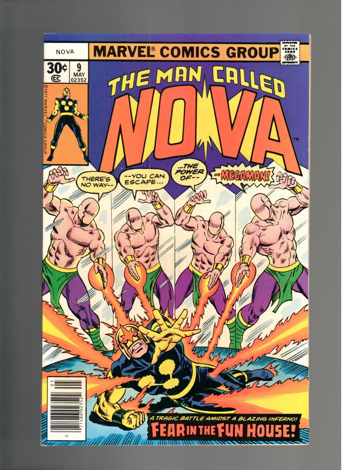 MAN CALLED NOVA # 9 ( 1977 ) 9.4 UNREAD! MEGAMAN! MARVEL COMICS SHARP ...