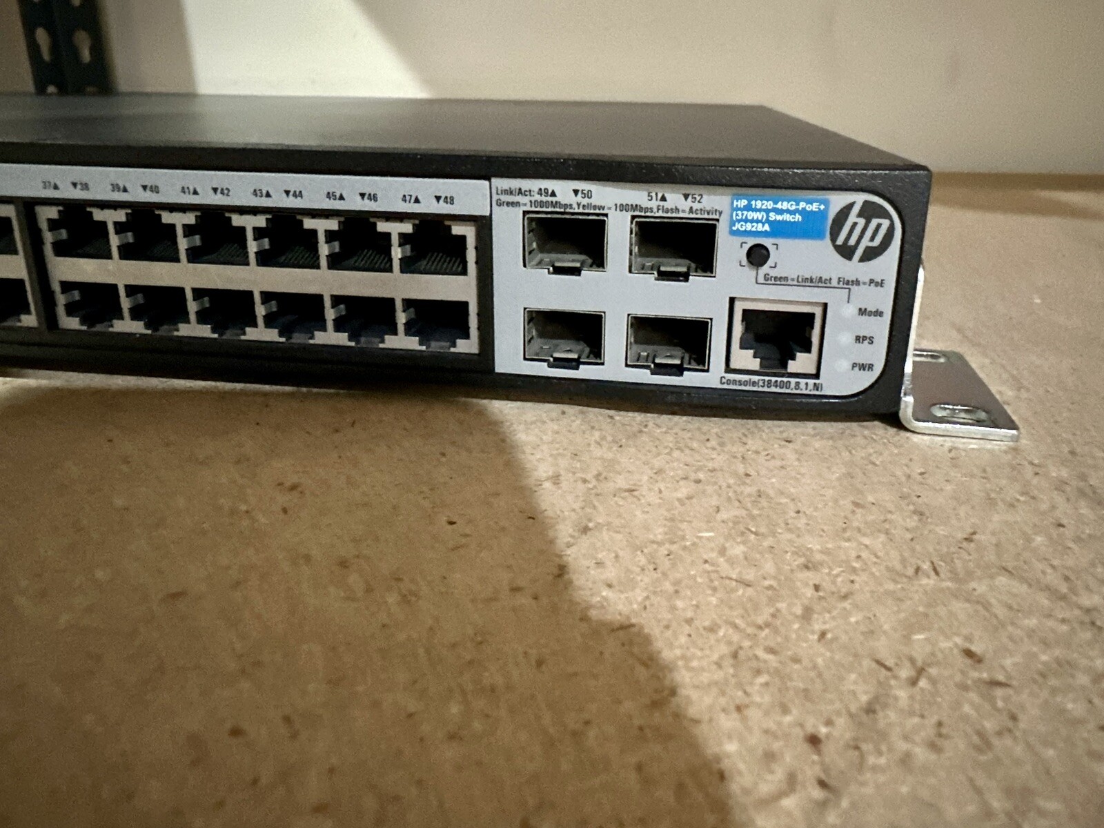 HP 1920-48G-POE+ 48-Port 370W Gigabit Ethernet Switch (JG928A#ABA) for ...