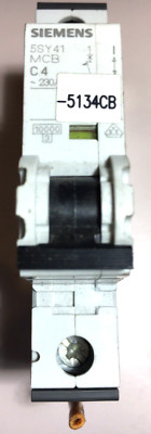Siemens Circuit Breaker 5SY41 MCB C4 230/400V 5SY4104-7 | eBay