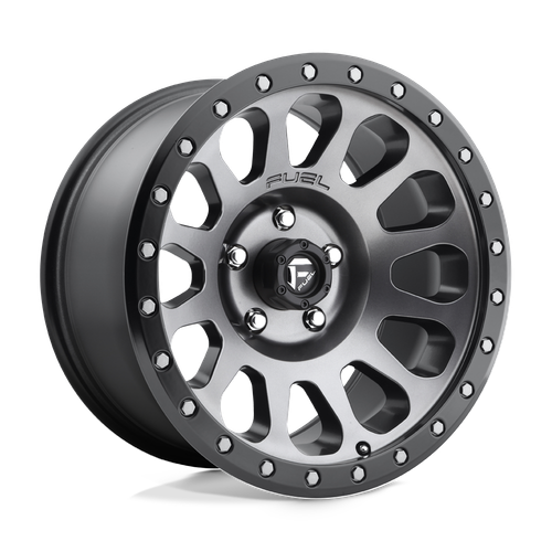 Fuel D601 Vector Matte Gun Metal Black Bead Ring 1-Piece Rims: 18x9 ...