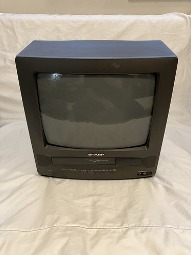 Sharp 13" TV VCR Combo VHS Player 13VT-L100 Retro Gaming CRT TV ...