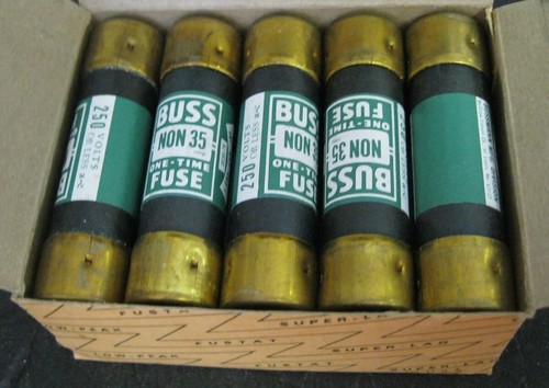 Bussmann NON 35 One-Time Buss Fuses 250V BOX OF 10 | eBay