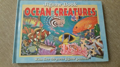 Jigsaw Book "Ocean Creatures" with five 48- piece jigsaw puzzles | eBay