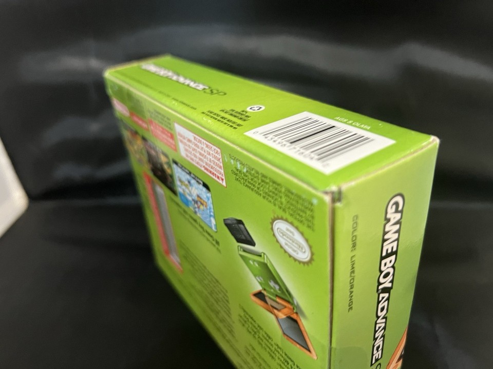 Nintendo Game Boy Advance SP Limited Edition Lime/Orange FACTORY SEALED ...