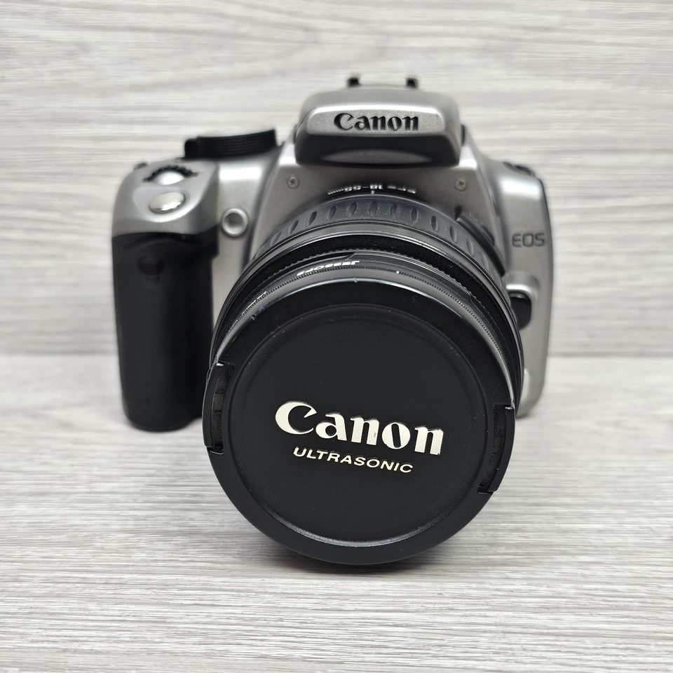 Canon EOS 350D DSLR Camera + 18-55mm Lens – Silver (Tested/Working ...