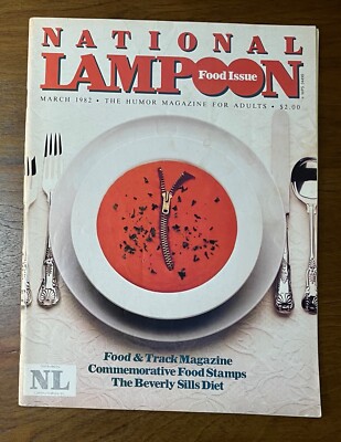 National Lampoon March 1982 Food Issue Food & Track The Humor Magazine ...