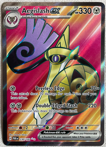 Pokemon TCG - Aegislash Full Art Ultra Rare Holo - 230/182 - Paradox ...