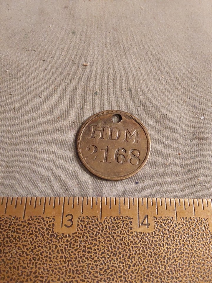 Bethlehem Steel Company Brass Employee Tag Tool HDM 2168 | eBay