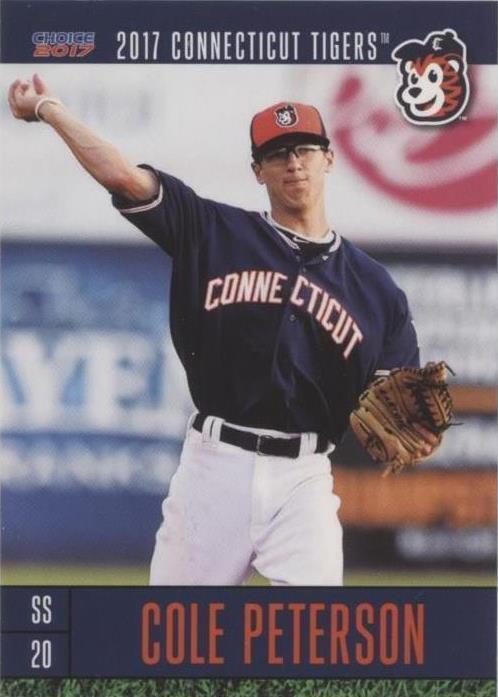 2017 Choice Connecticut Tigers - Cole Peterson #23 (RC) for sale online ...