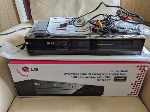 LG RC897T DVD VCR Combo Player VHS to DVD Recorder HDMI 1080p Digital ...
