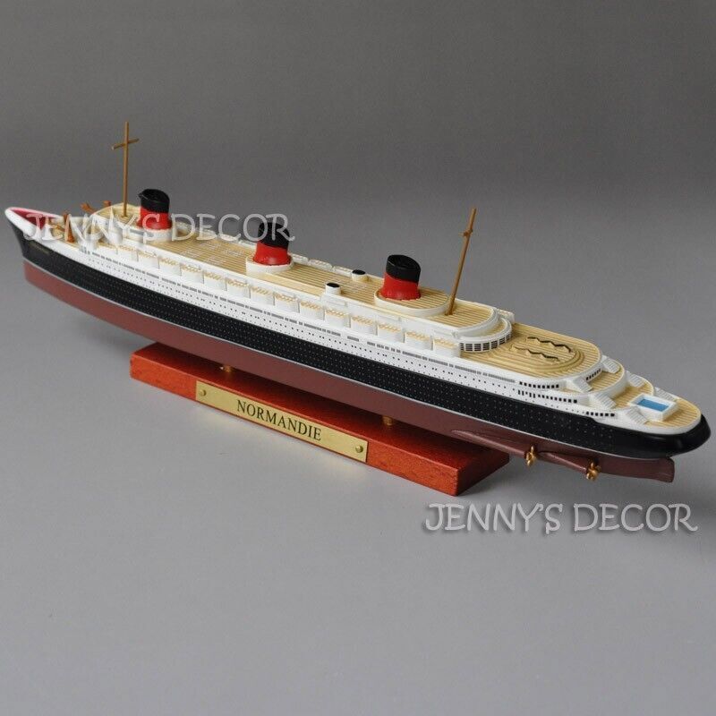 Atlas 1:1250 Scale Diecast Ship Model Toys Normandie Cruiser Ocean ...