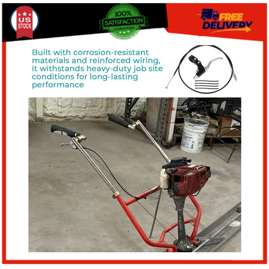 For Concrete Wet Screed Throttle Cable Assy Kit Control Lever Magic ...