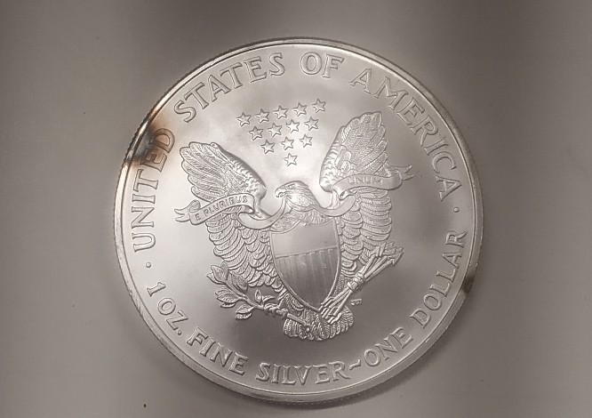 United States Mint American Eagle 2005 1 oz .999 Silver Coin toning | eBay