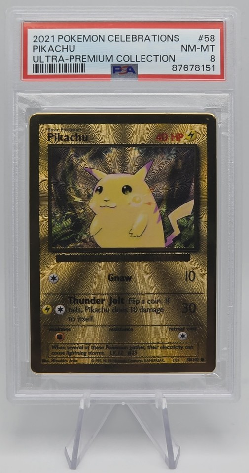Pokémon CHARIZARD #4 & PIKACHU #58 | Celebrations UPC GOLD | PSA 9-8 ...