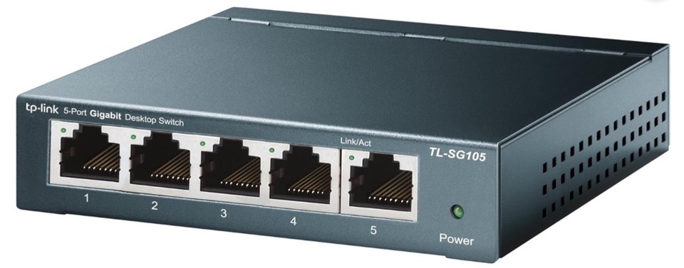 2 PACK - TP-Link TL-SG105 5 Port Gigabit Unmanaged Ethernet Switch ...