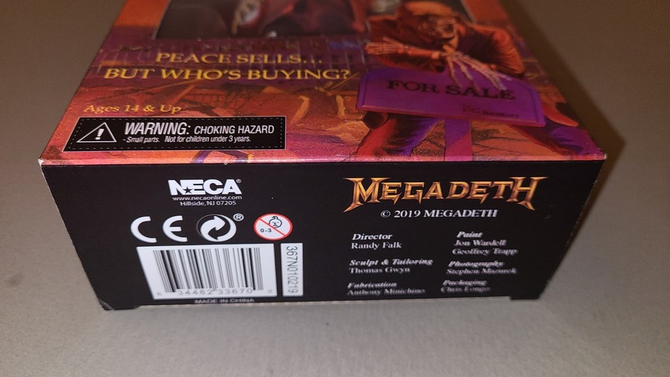 Megadeth Vic Rattlehead NECA Figure Peace Sells Rust 634482336700| eBay