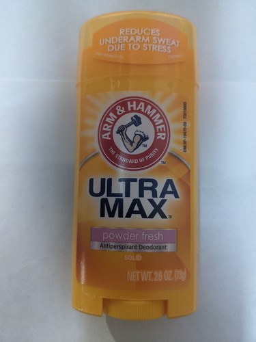2 PACK Arm and Hammer Ultra Max Solid Powder Fresh Antiperspirant ...