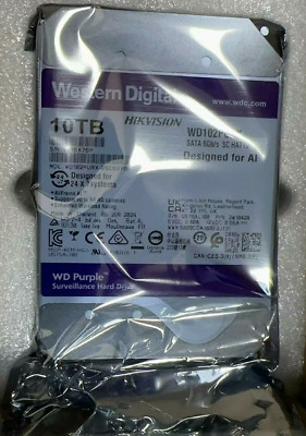 New Western Digital Purple WD102PURX SATA 7.2K 6Gb/s 3.5" 10TB ...
