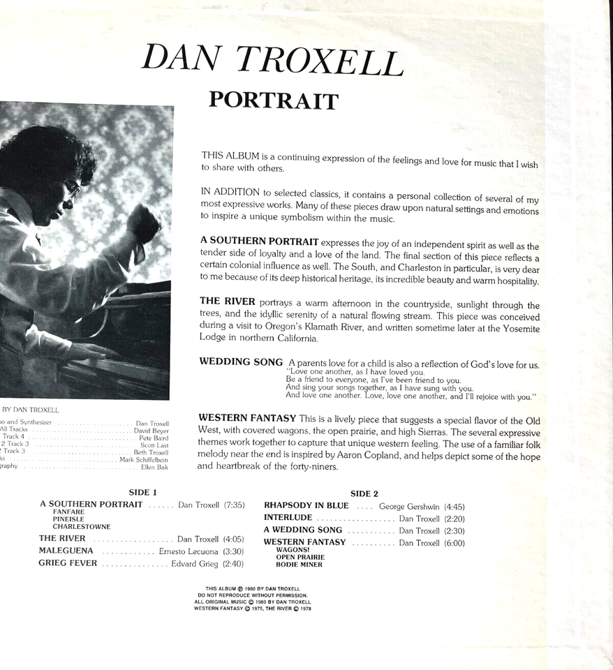 DAN TROXELL PORTRAIT SIGNED BY DAN TROXELL LP | eBay