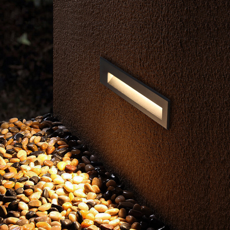 6W SMD LED Outdoor/Indoor Foot Lamp Fixture Steps Corner Wall Light ...