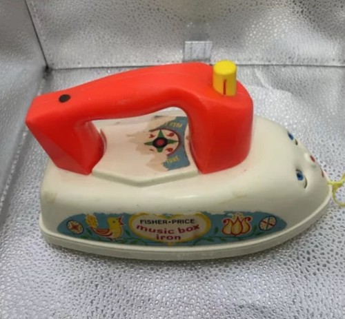 Vintage 1960s Fisher Price Pull Along Iron Music Box With Moving Eyes ...