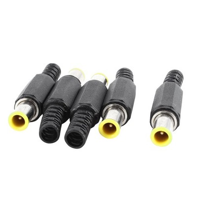 5 pc DC Connection Cable Power Supply Male Connector 6mmx4.4mm | eBay