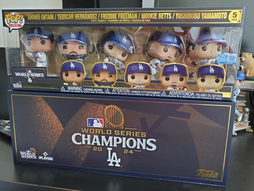 Pop! Los Angeles Dodgers 2024 MLB World Series Champions 5-Pack Funko ...