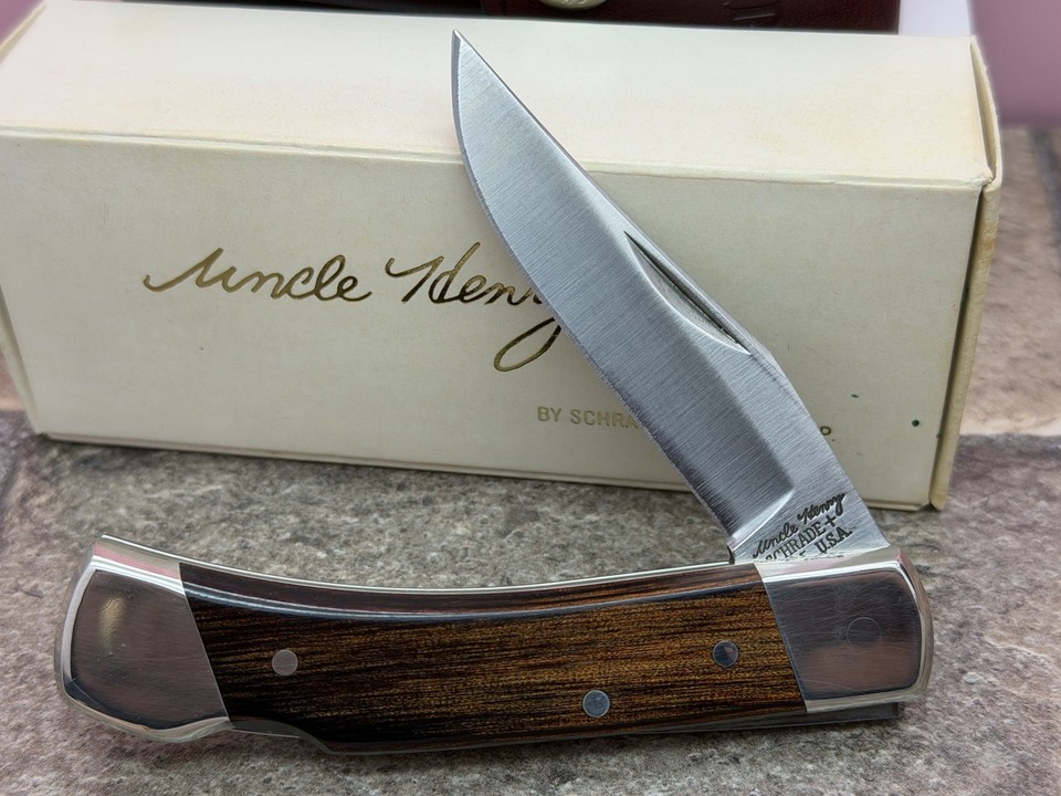 Schrade Cutlery Uncle Henry LB5 Bear Paw Lock Back 1 Blade Folder USA ...