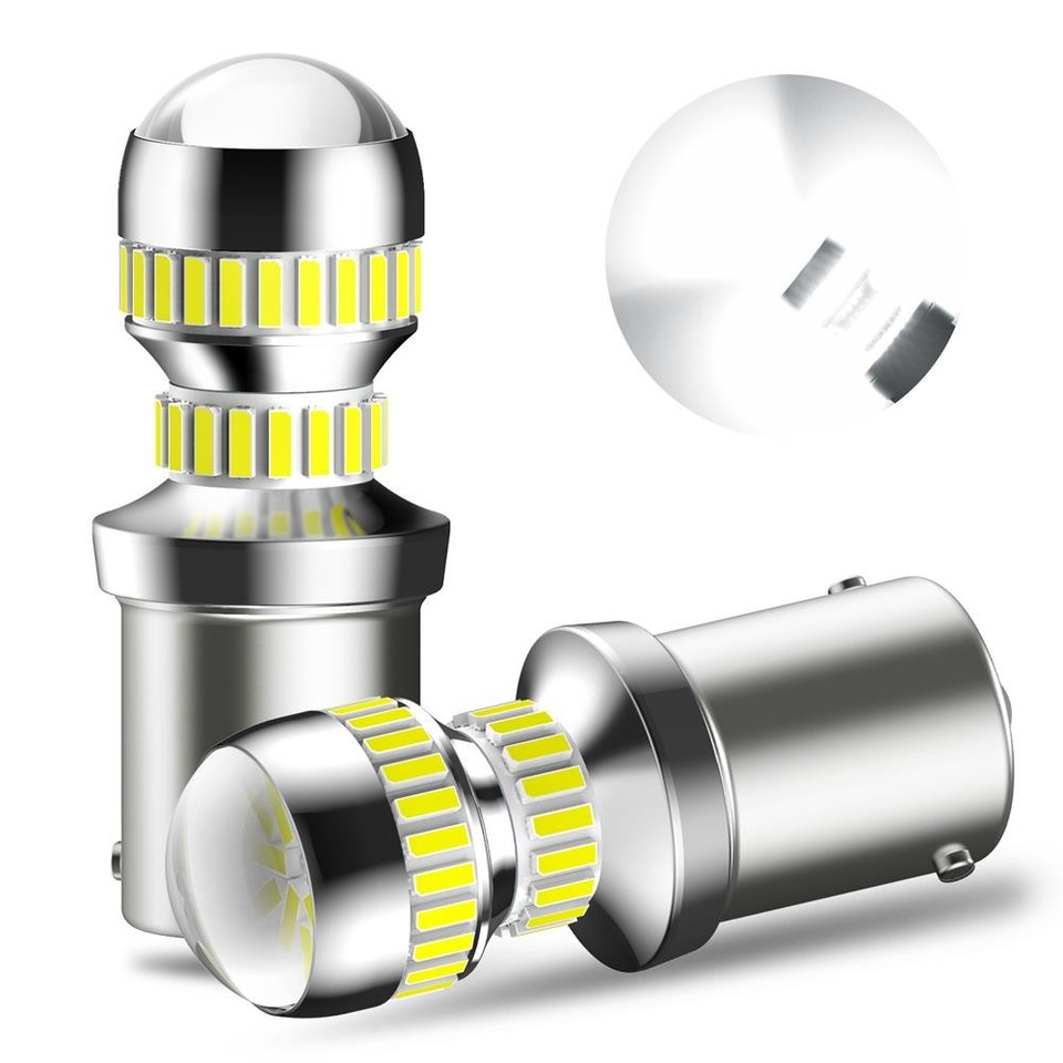 USA Super Bright 2800LM LED Bulbs 1156 6000K Fit for Back Up/ Turn ...