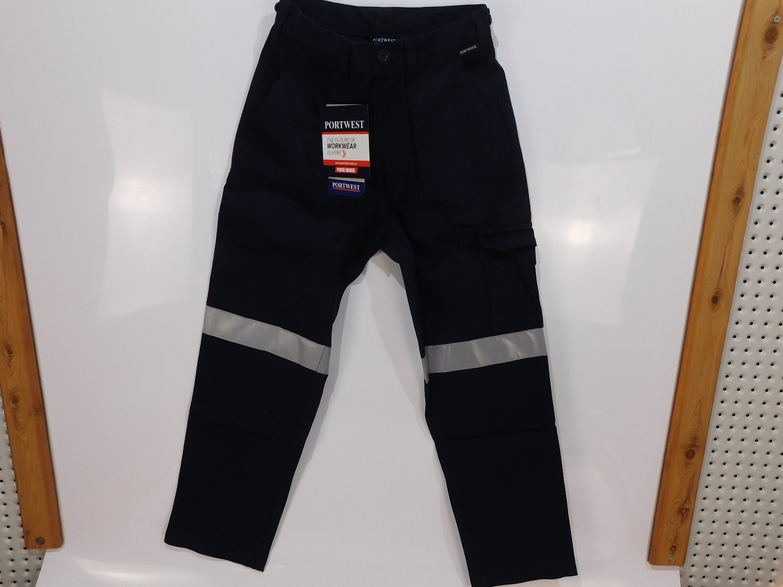 (PW72R) Portwest Mens Prime Mover Cargo Pants Taped Cotton Safety MP701 ...