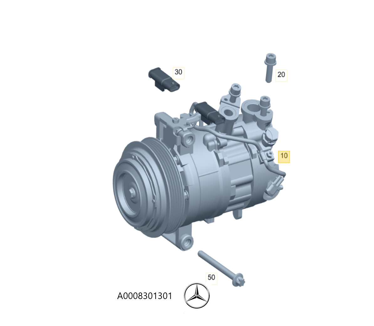 Mercedes-Benz E W213 2018 Diesel Klimaanlage AC Kompressor Pumpe ...