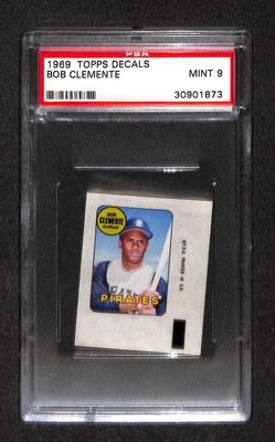 1969 TOPPS DECALS ROBERTO CLEMENTE PSA 9 Mint 30901873 | eBay