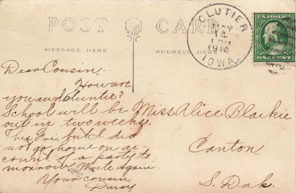 Multiview Postcard, Views of Clutier, Iowa IA RPPC 1910 | eBay