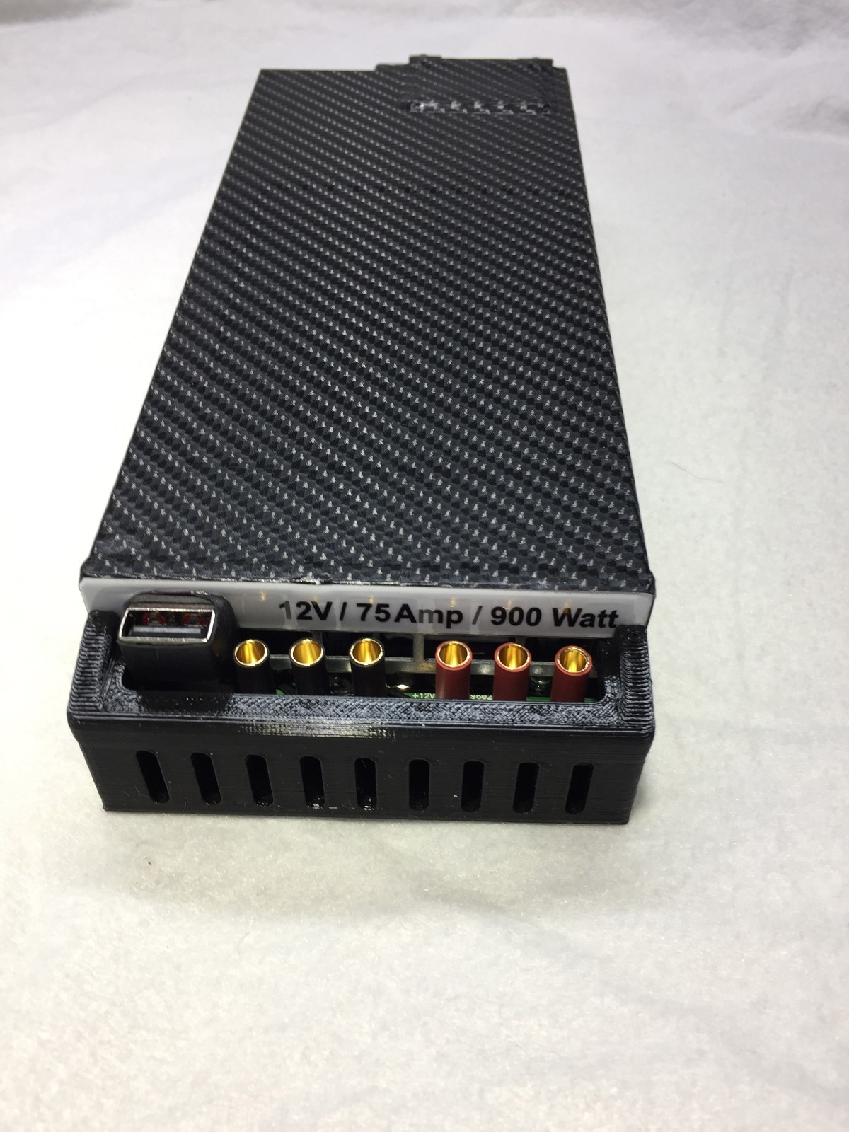 12 Volt 75 Amp 900w Power Supply W/USB RC Charger 3 sets of 4mm Bullet ...