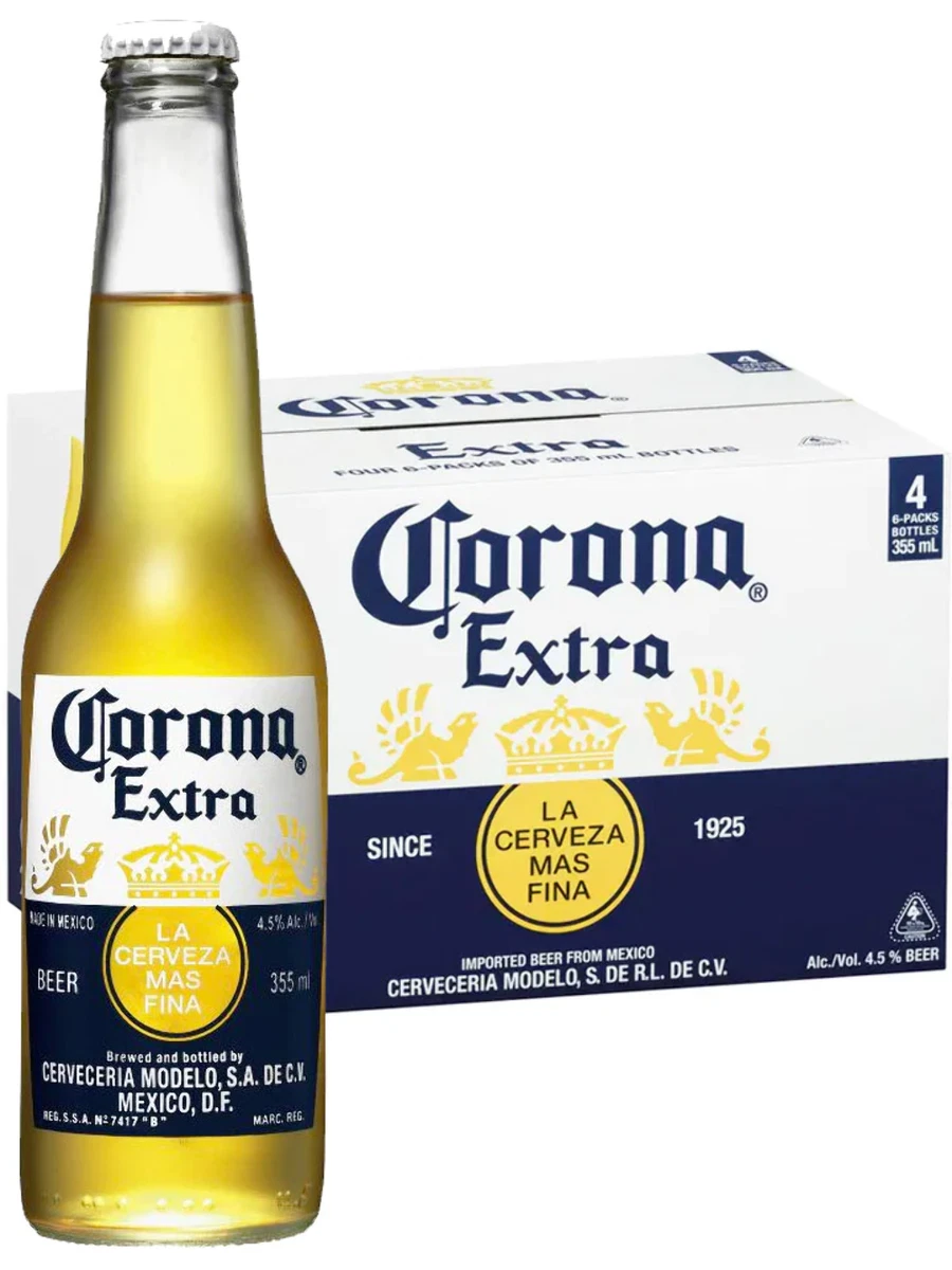 Corona Extra Beer Mexican Lager, Beer 12 Pack, 12 Fl Oz
