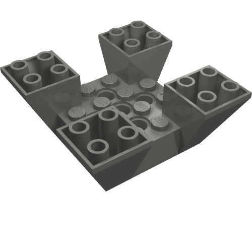 LEGO® Part 30373 - Slope, Inverted 65 6 x 6 x 2 Quad with Cutouts | eBay