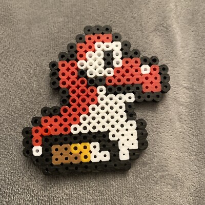 Red Baby Yoshi Pixel Art Melt Bead Perler Small 3” 3” | eBay