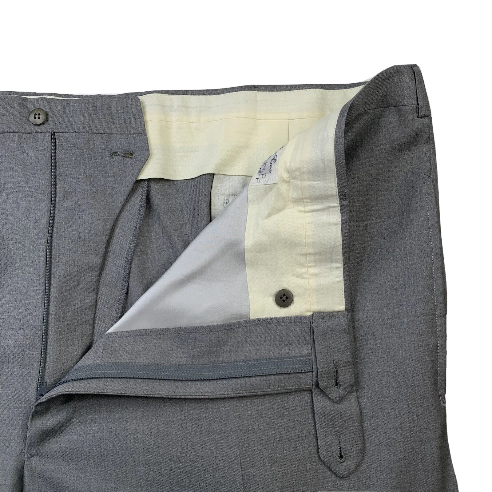 Bespoke 48 x 33 Loro Piana Light Grey Summer Flat Fro… - Gem