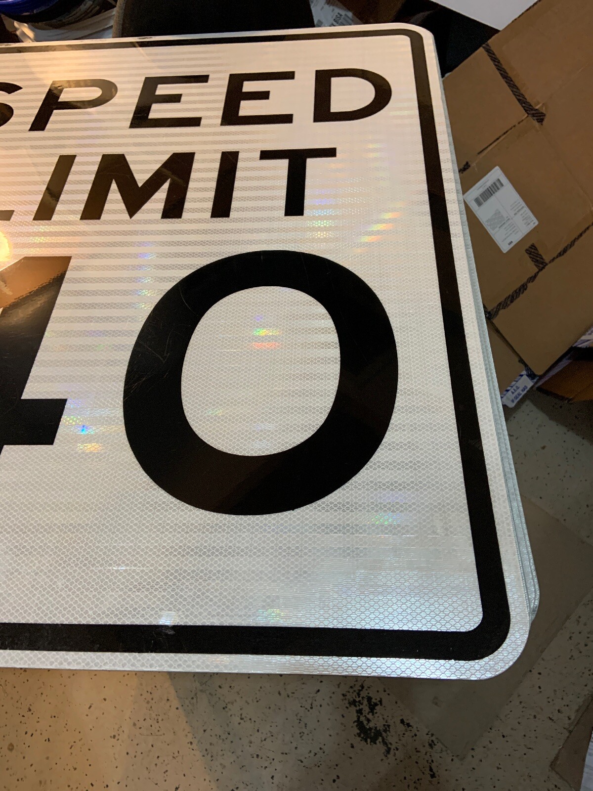 Hiway road sign 36x30 Hi-Viz Speed Limit 40 MPH (s047 | eBay