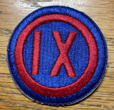 ORIGINAL WWII - U.S. ARMY 9th CORPS PATCH | eBay