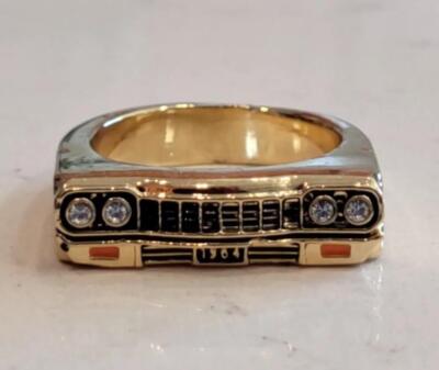 100% Custom Gold Color 1964 Impala, Biscayne or Bel Air alloy ring! | eBay