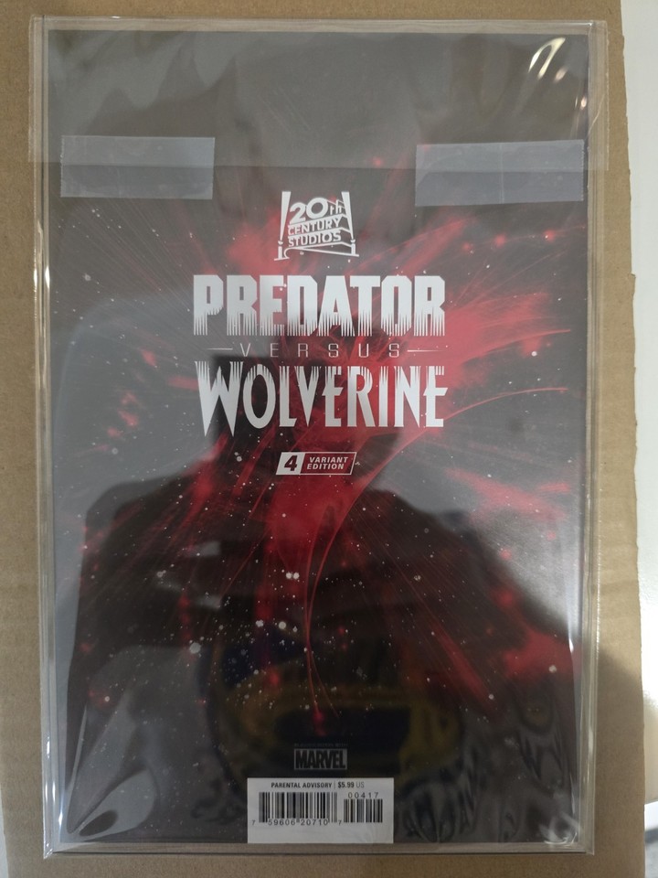 Predator vs Wolverine #4 Sienkiewicz 1:100 Virgin Variant NM+ / Mint ...