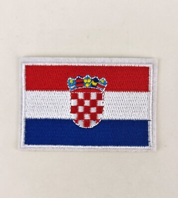 croatia flag patch patches croatian iron on country embroidered 1519 | eBay