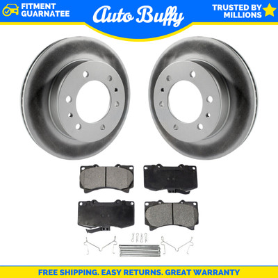 Front Coated Disc Brake Rotors And Ceramic Pads Kit For Hummer H3 H3T ...