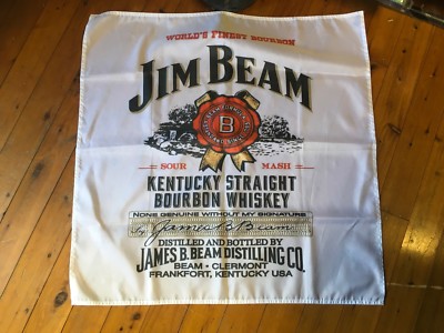 Jim beam poster mancave flag barware sign bourbon whiskey man cave gift ...